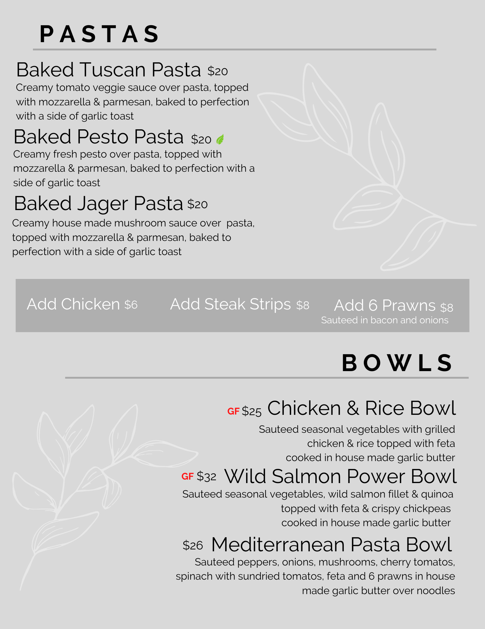 DINNER MENU – Gateway Grill