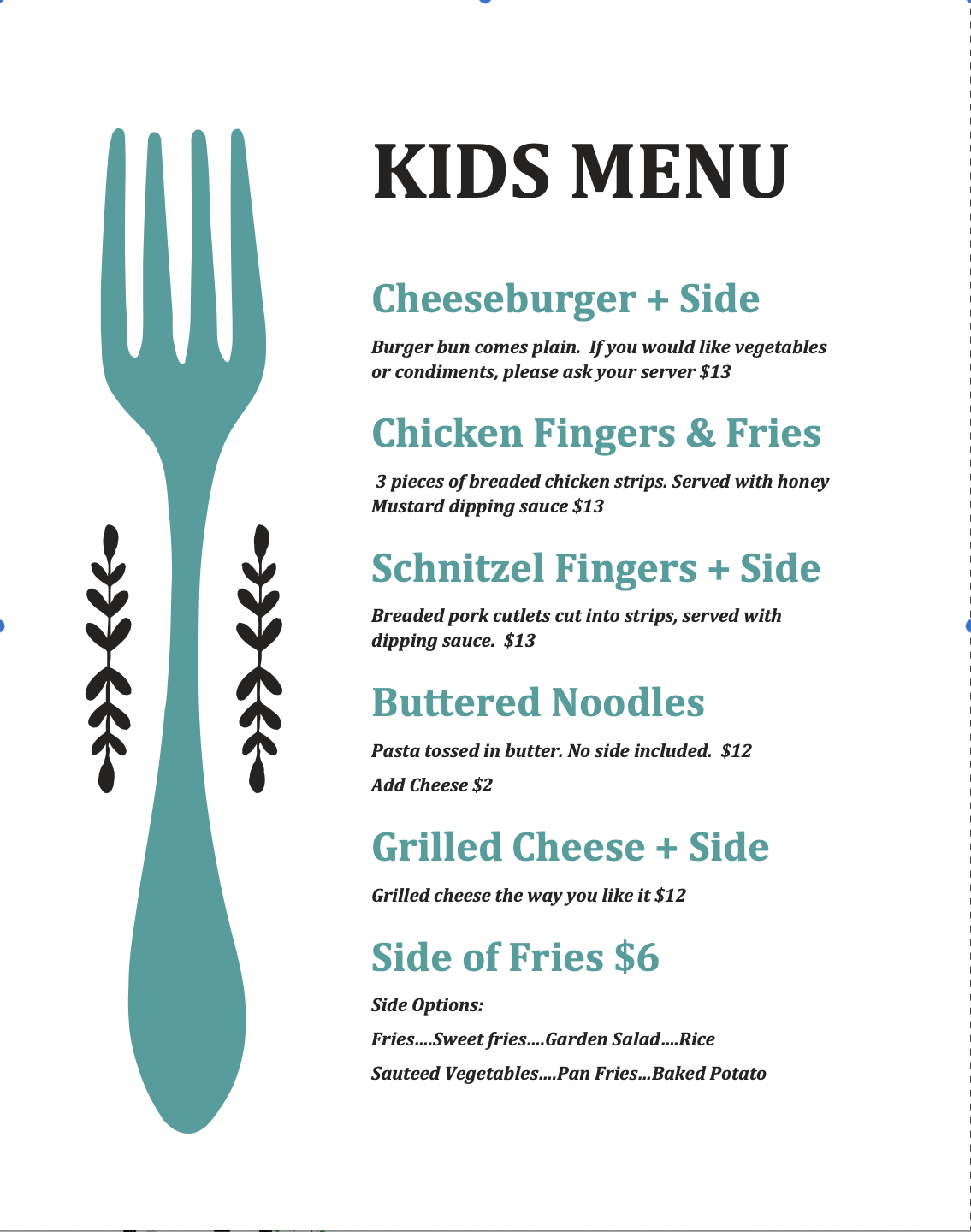 DINNER MENU – Gateway Grill